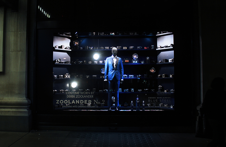 Ciroc Blue Steel - Zoolander 2 - Selfridges Window Design by German ...