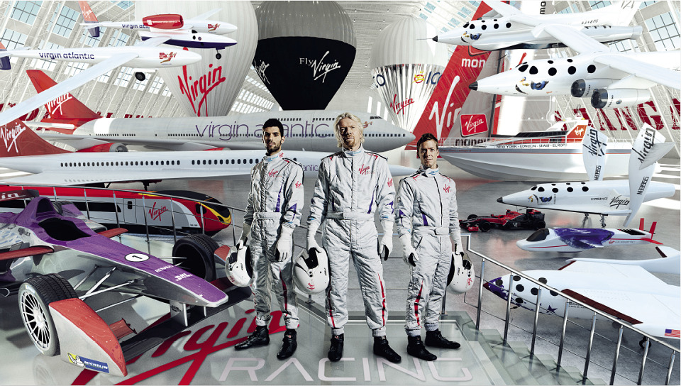 Virgin Racing - Brand identity design by Steve Wignall for Virgin