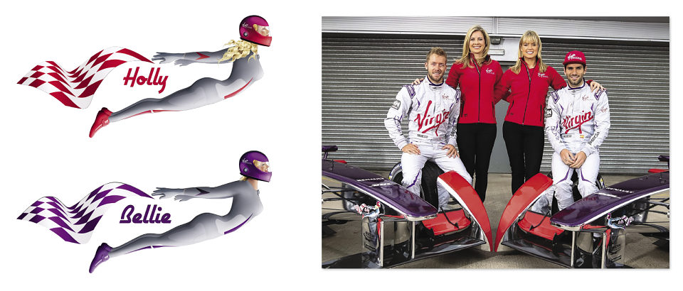 Virgin Racing - Brand identity design by Steve Wignall for Virgin