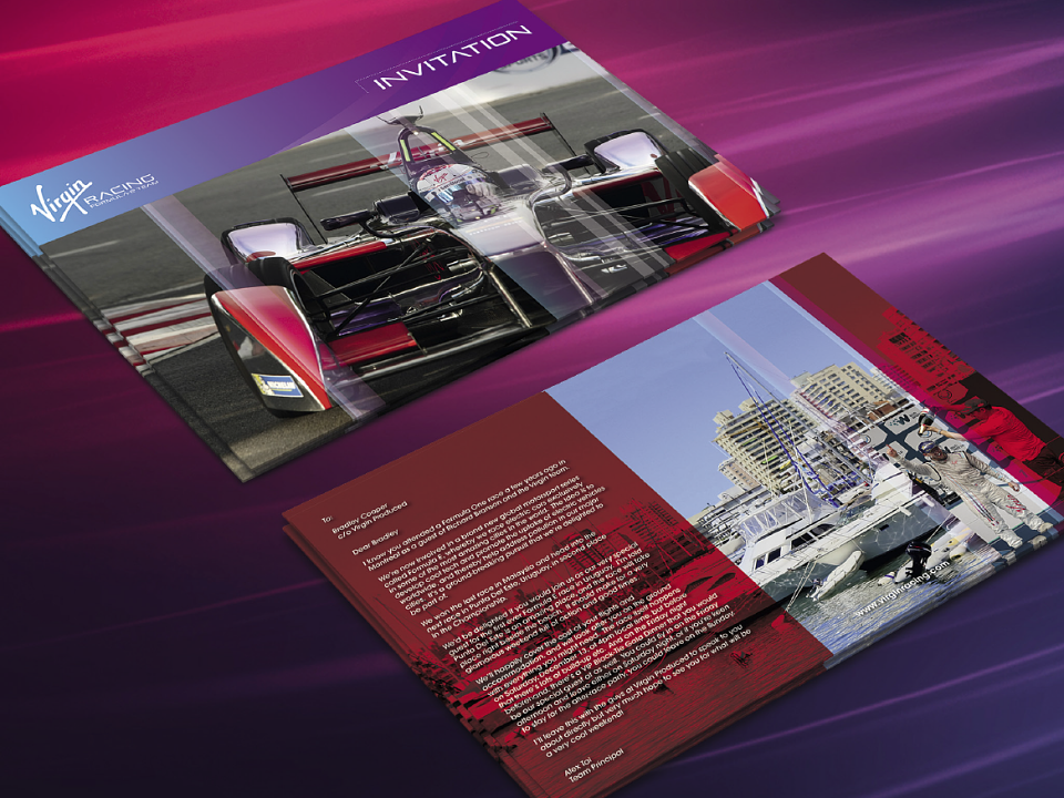 Virgin Racing - Brand identity design by Steve Wignall for Virgin