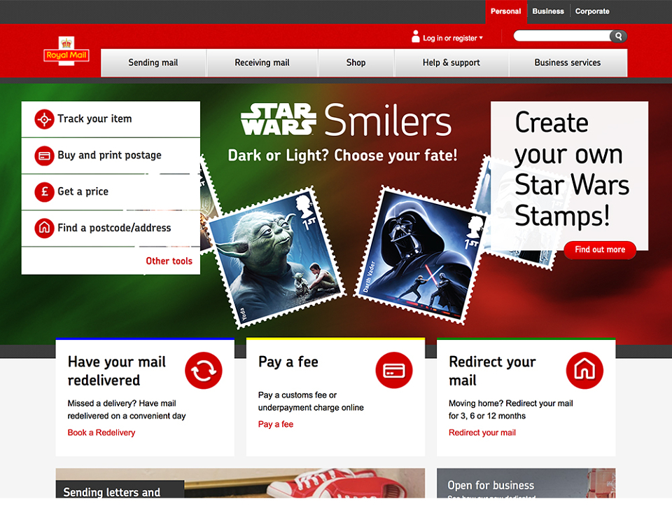 STAR WARS Smilers by David Appiah for Royal Mail