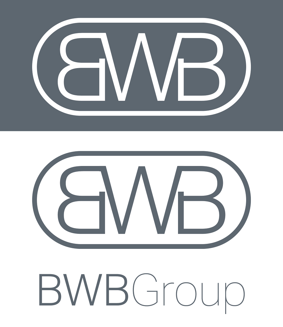 BWB Group logo & corporate identity by Peter Myers for BWB Group