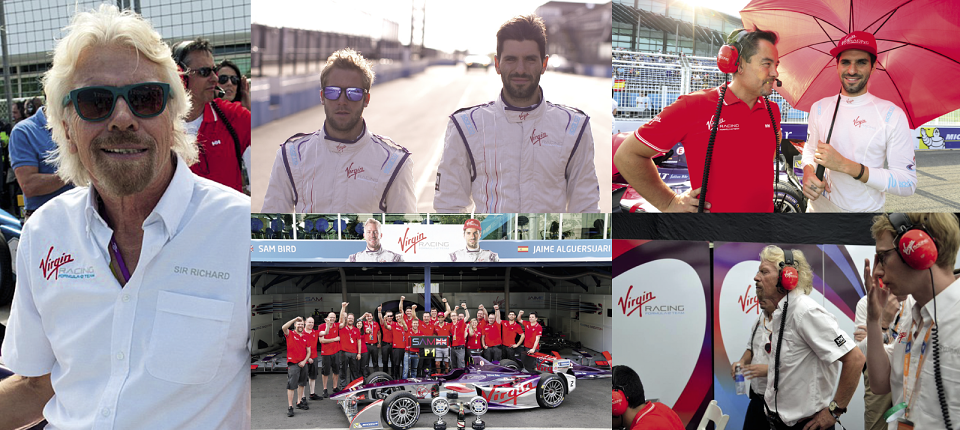 Virgin Racing - Brand identity design by Steve Wignall for Virgin