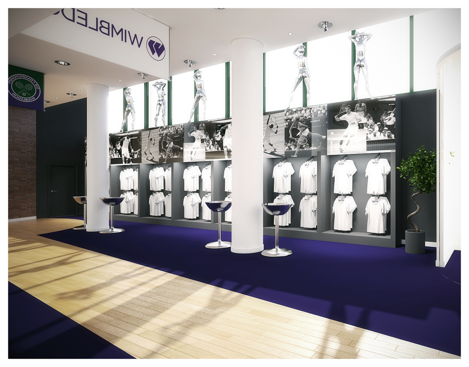 Wimbledon Retail Interior - No.1 Court Shop by Fiona Hamilton for ...