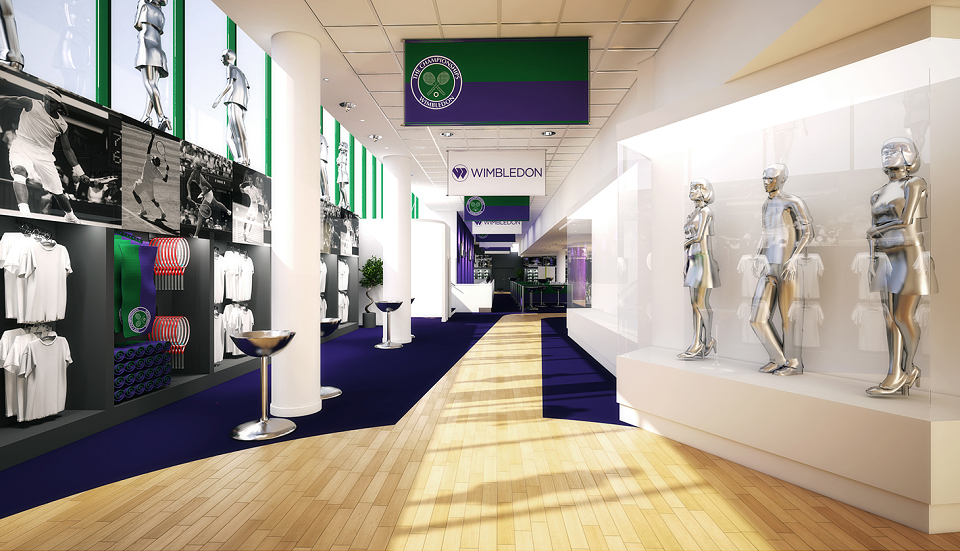 Wimbledon Retail Interior - No.1 Court Shop by Fiona Hamilton for ...