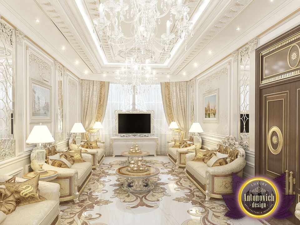 Living room interior design by LUXURY ANTONOVICH DESIGN by Antonovich Group