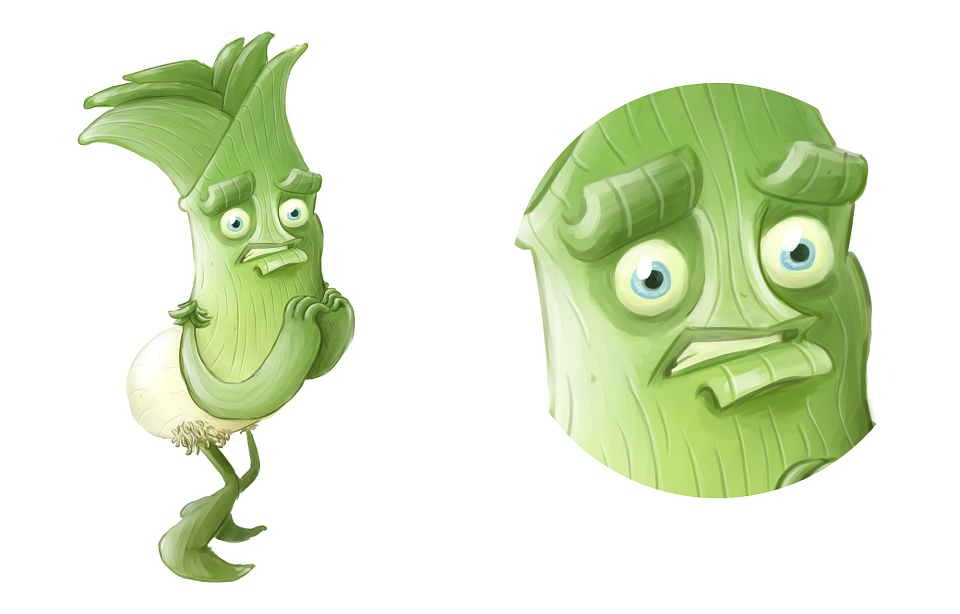 The Leek: Character concept art by Bomper Studio