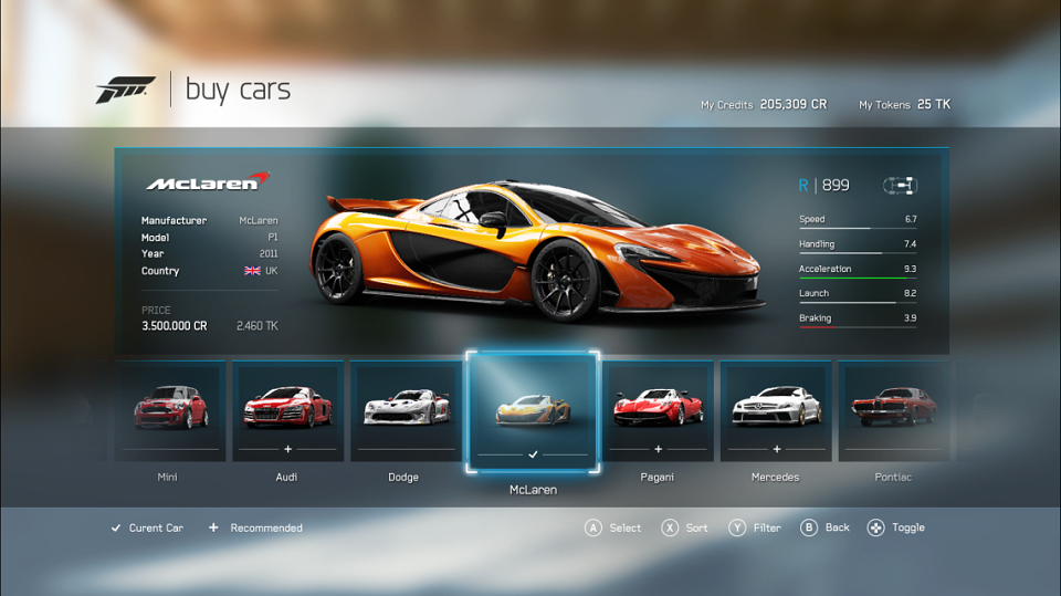 Forza Motorsport 6 - UI Design and Prototyping by Territory Studio for ...