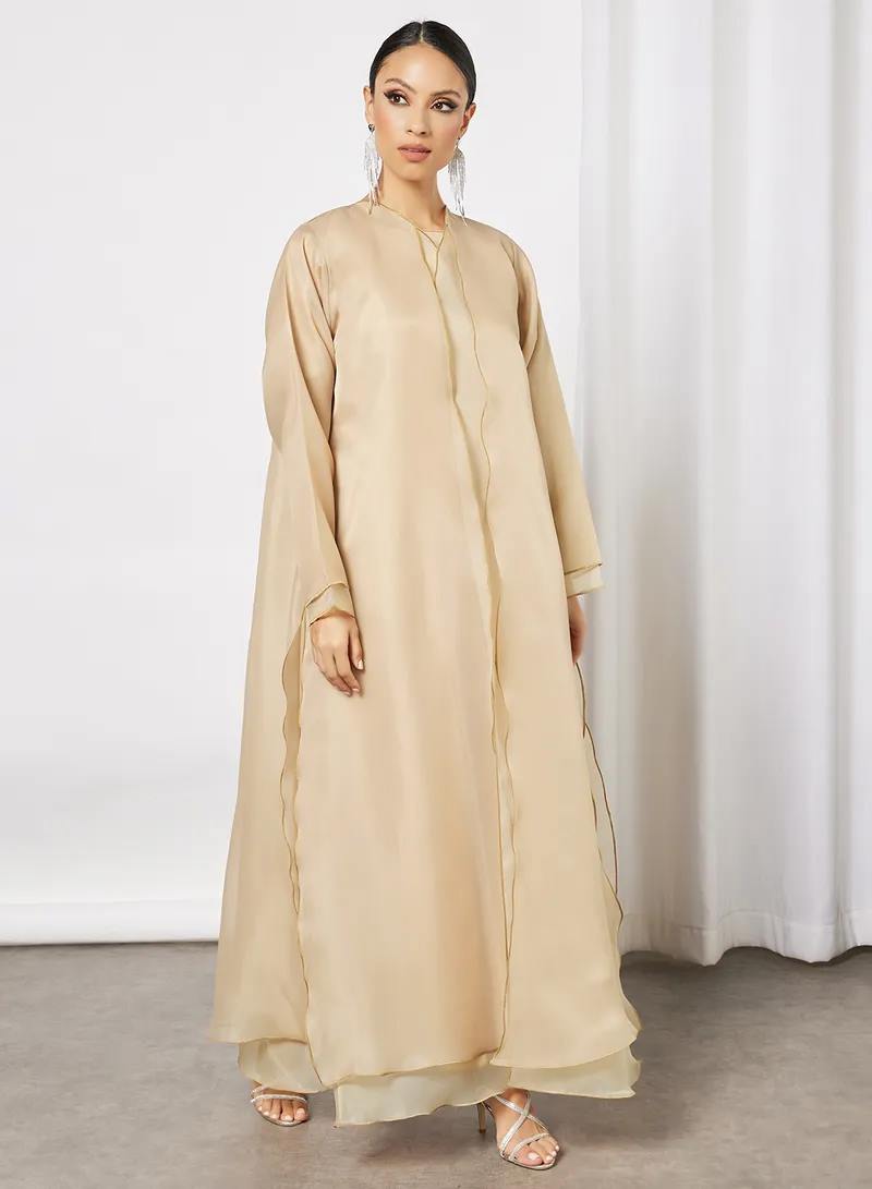 Double layered bisht with lining - Heracloset Online