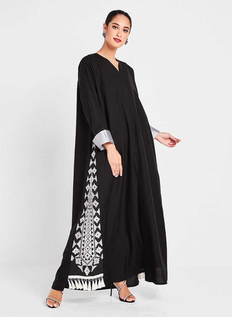 Embroidered Abaya Dress - Heracloset Online
