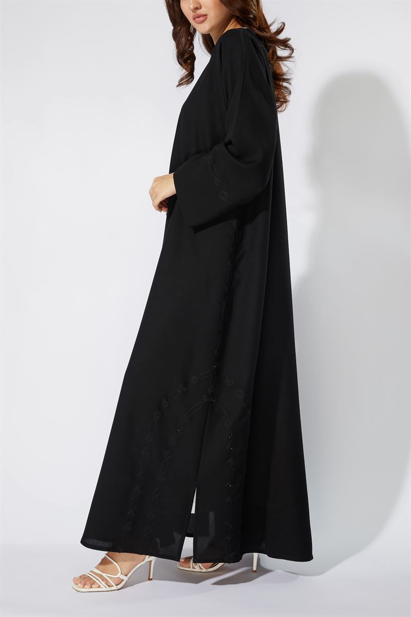 Classi Black Abaya - Heracloset Online