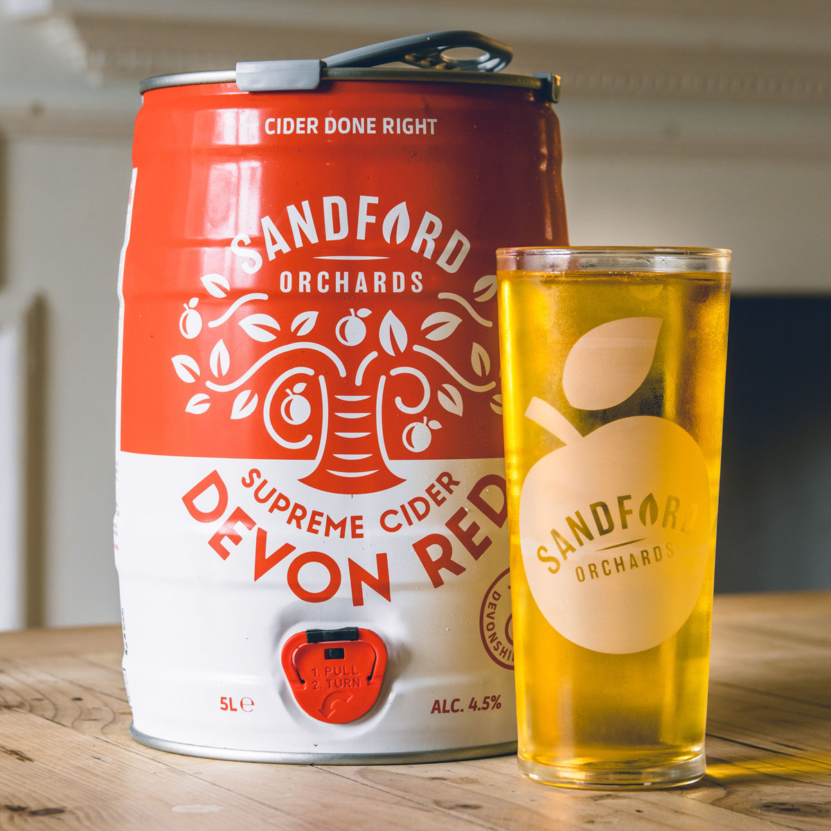 Devon Red Mini-Keg & Pint Glass