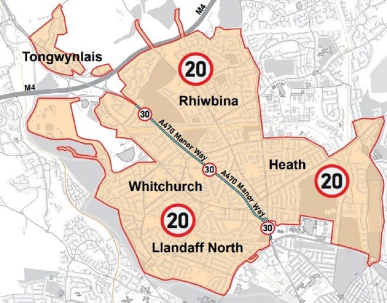 Speed limit set to drop to 20mph across large part of Cardiff as part ...