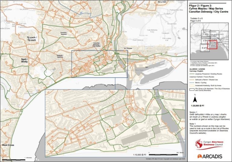 New maps reveal huge potential for future cycling routes in Swansea