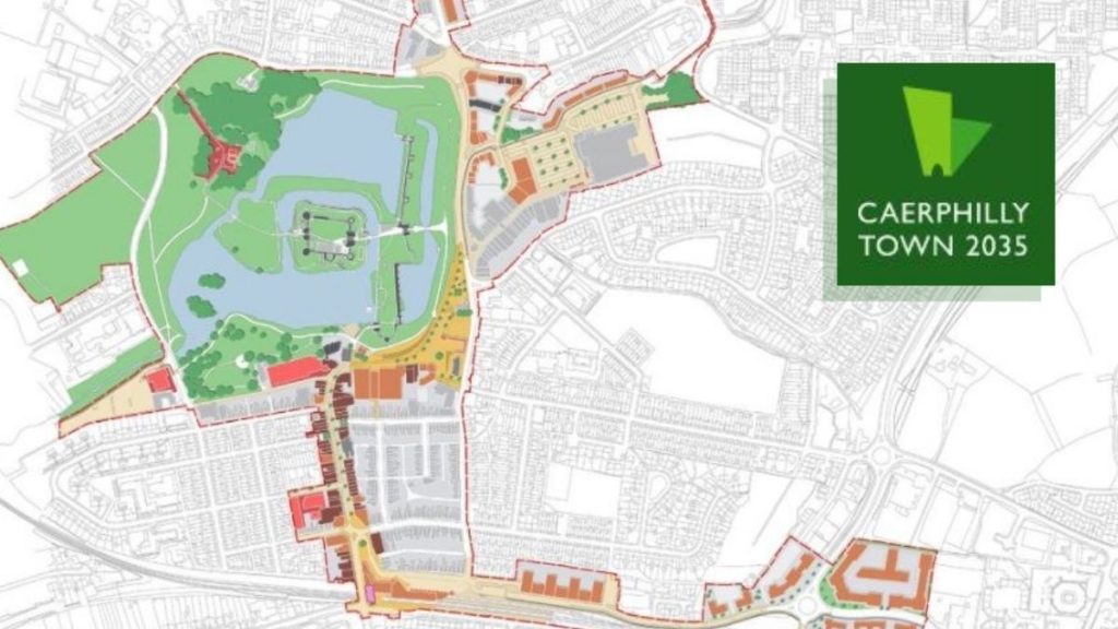 Ambitious plan to transform Caerphilly town centre by 2035 announced