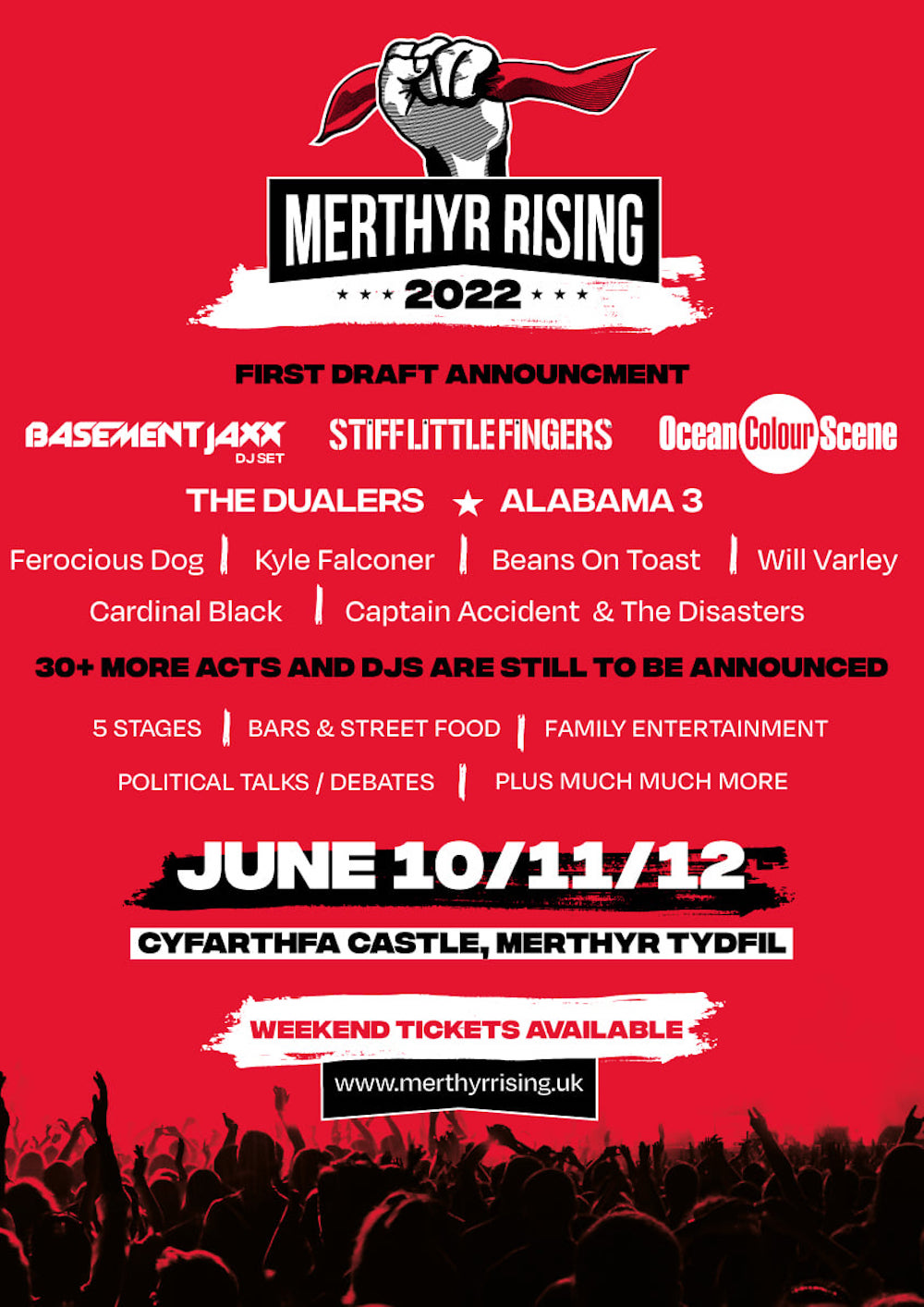 Merthyr to rise again - festival announces first headline acts