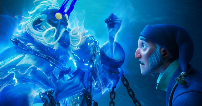 Bah humbug! Luke Evans stars as Ebenezer Scrooge in new Netflix animation