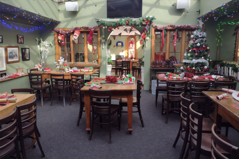 Festive greetings await at the Welsh bar celebrating Christmas in June