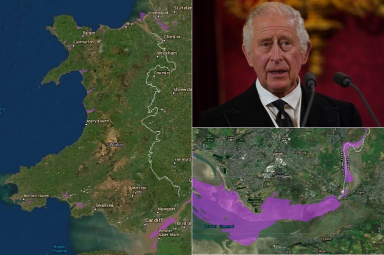 Interactive map shows how King owns most of Wales' coastline – check ...