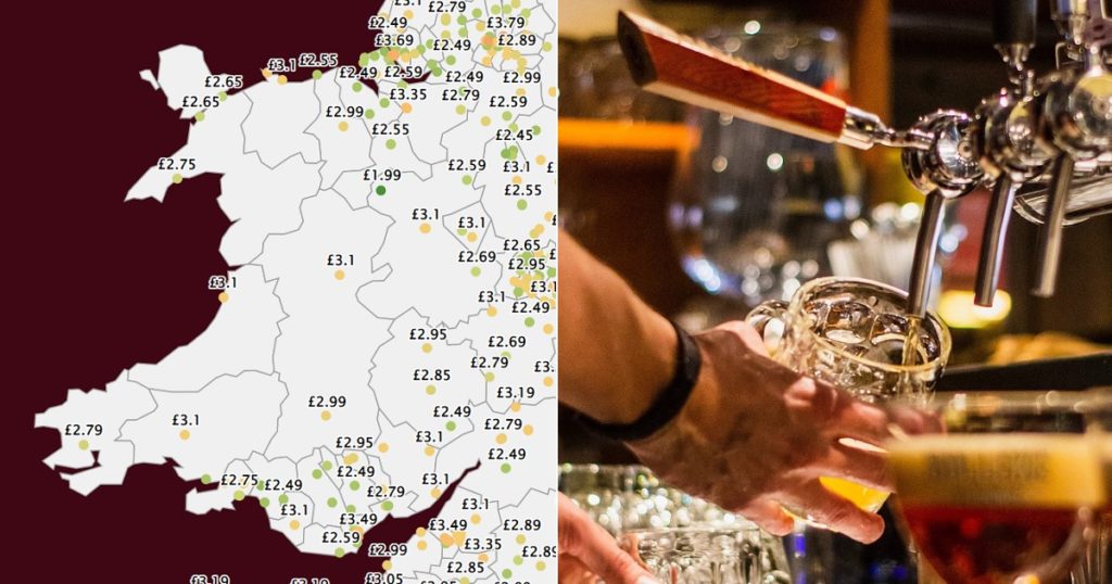 Cool new interactive map shows where in Wales you can find the cheapest ...