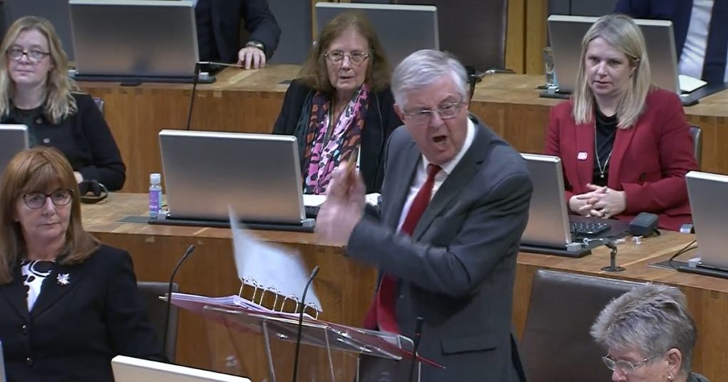 Mark Drakeford says he regrets blowing his top in Senedd showdown with Tory leader