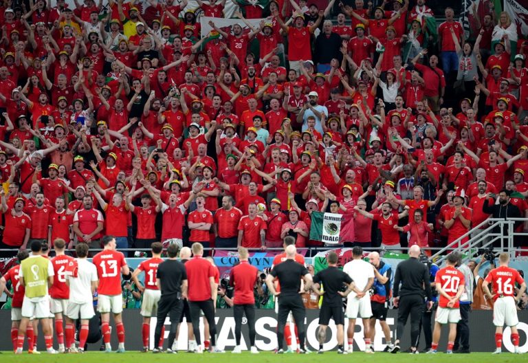 Watch: Wales’ World Cup journey ends with huge ovation from Red Wall