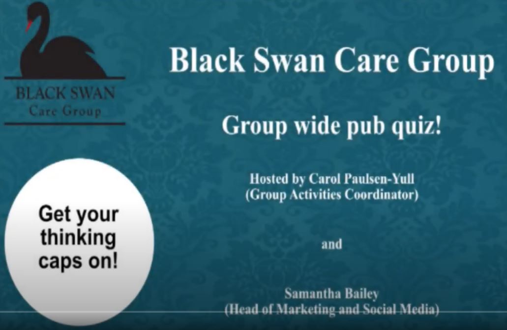 Homes Launch Monthly Residential Pub Quiz | Black Swan Care Group