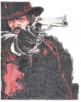 Drawing John Marston - Red Dead Redemption by frqazi | OurArtCorner