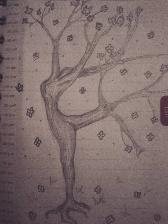Drawing Dancing Tree by HollyJay | OurArtCorner