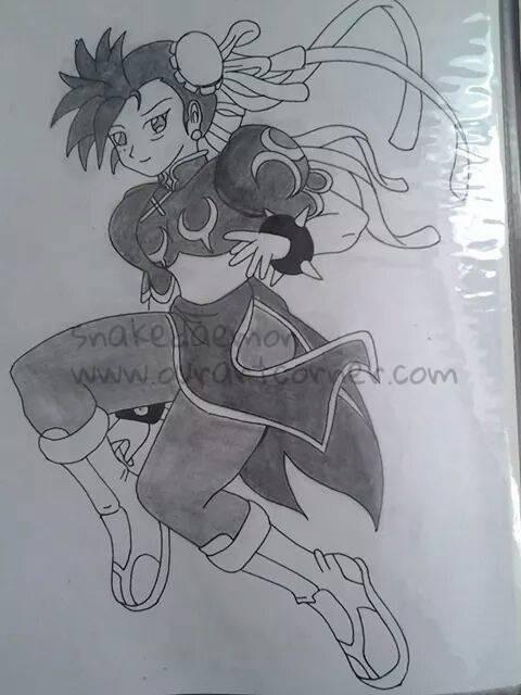Drawing chun li by snakedaemon | OurArtCorner