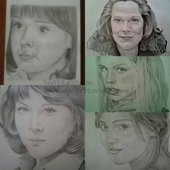 Drawing doctor who (companion drawings) by snakedaemon | OurArtCorner