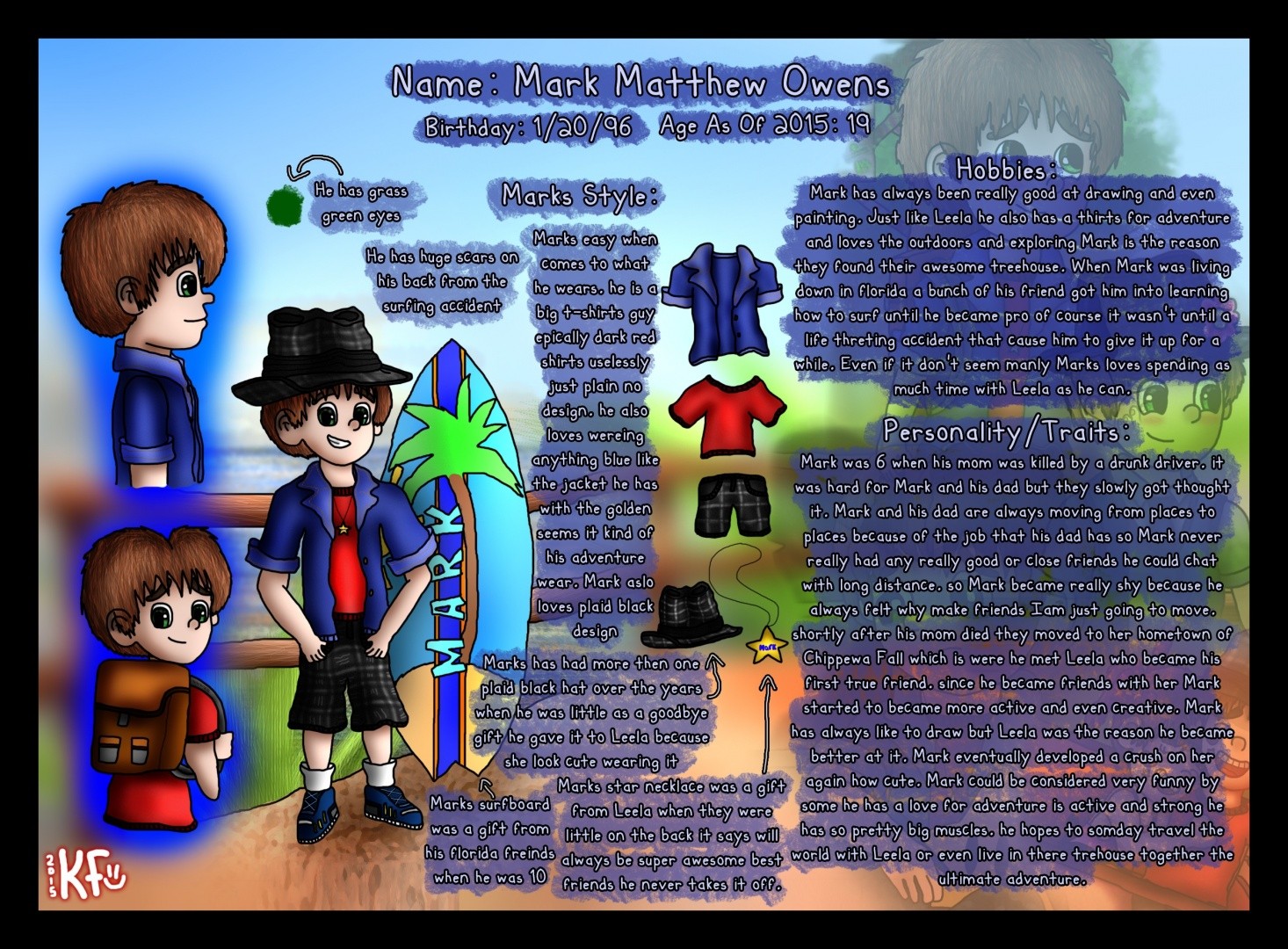 Digital Art 2015 Mark Character Reference Chart By Doodle For Adventure