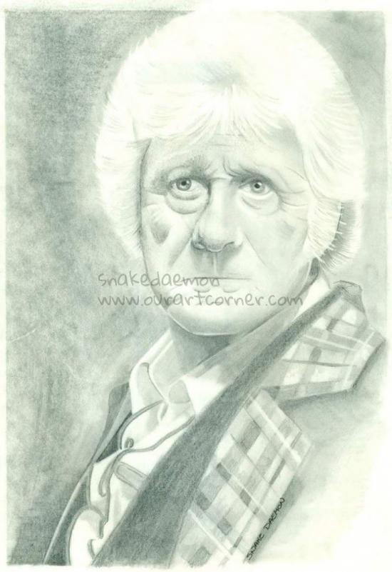 Drawing doctor who series #18 the third doctor (reupload) by ...