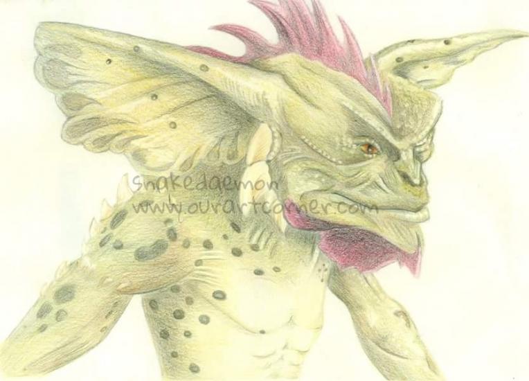 Drawing gremlin (reupload) by snakedaemon | OurArtCorner