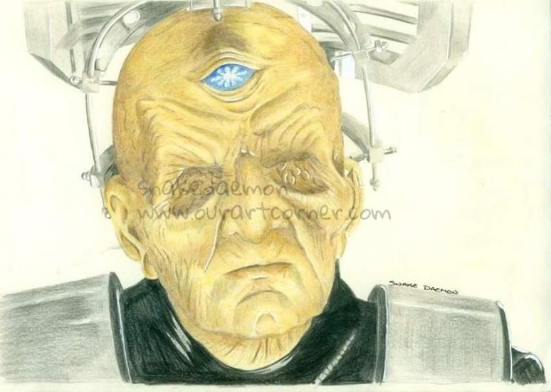Drawing doctor who series #25 davros 4 (reupload) by snakedaemon ...