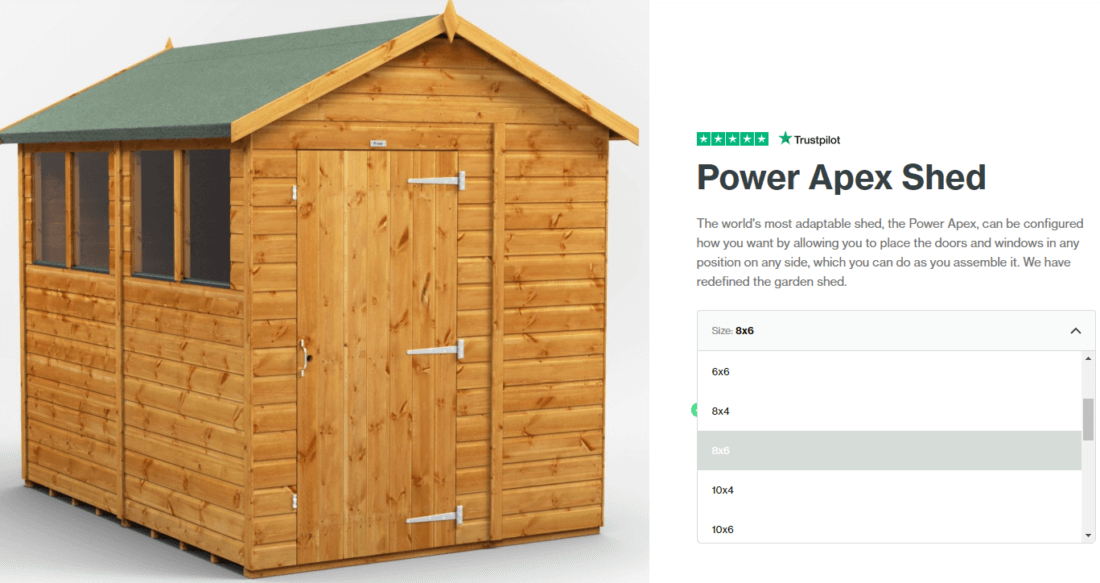 What are the dimensions of your garden sheds? - Power Sheds