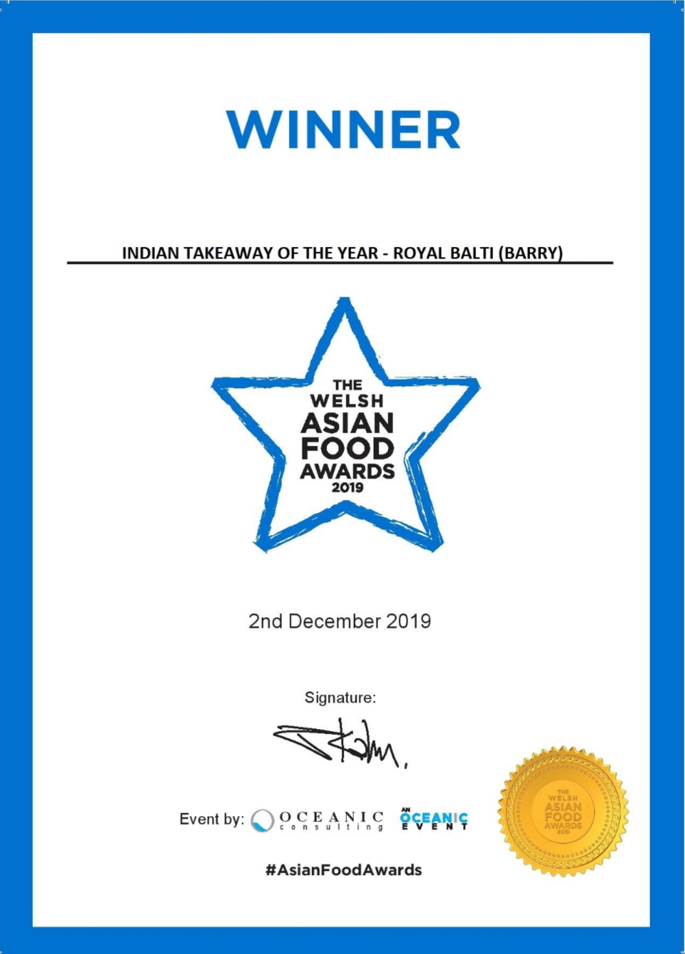 Royal Balti - Barry | Royal Balti, Cadoxton, Barry Takeaway Order Online