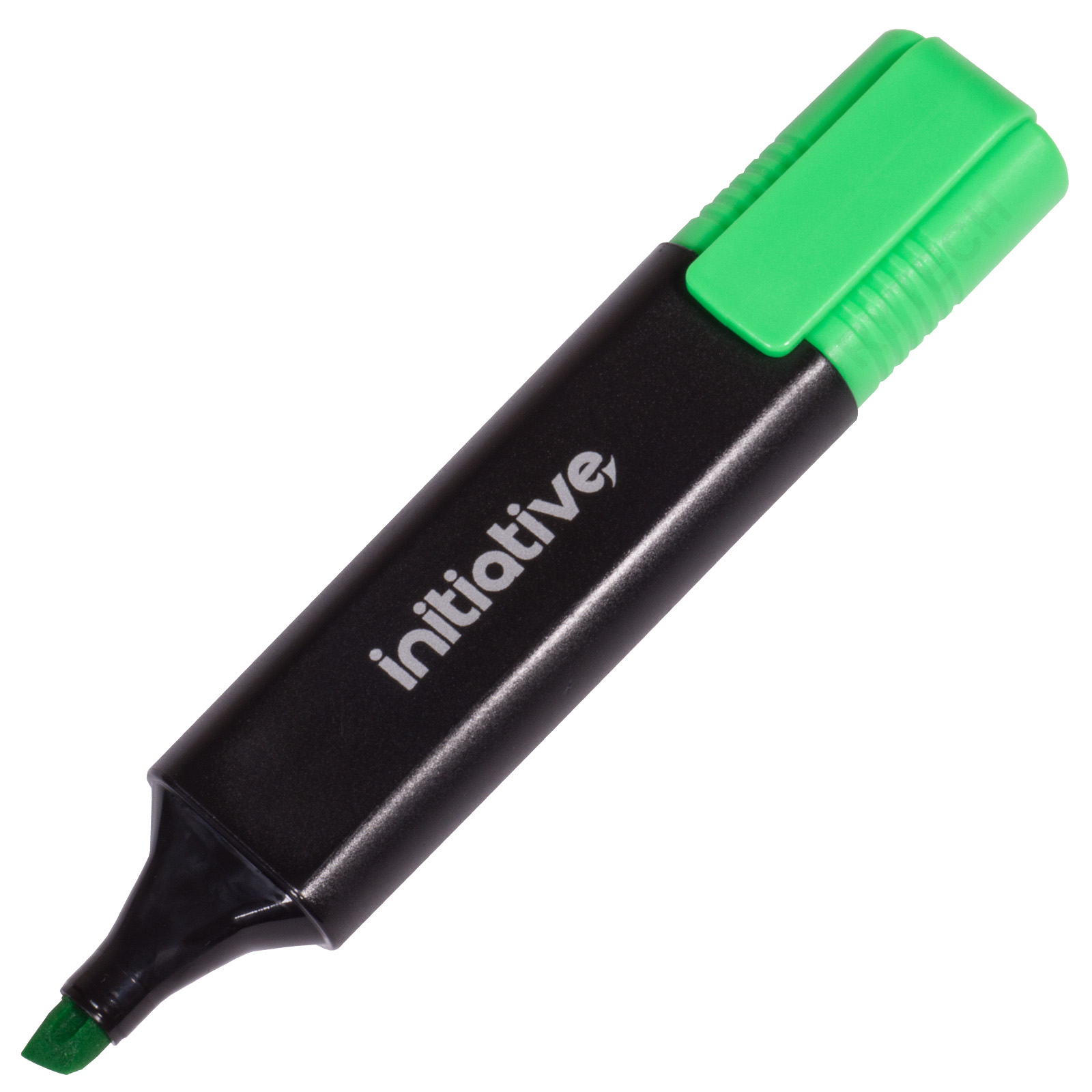 10 x Green Highlighter Pens Fluorescent Wedge Chisel Tip Marker School ...