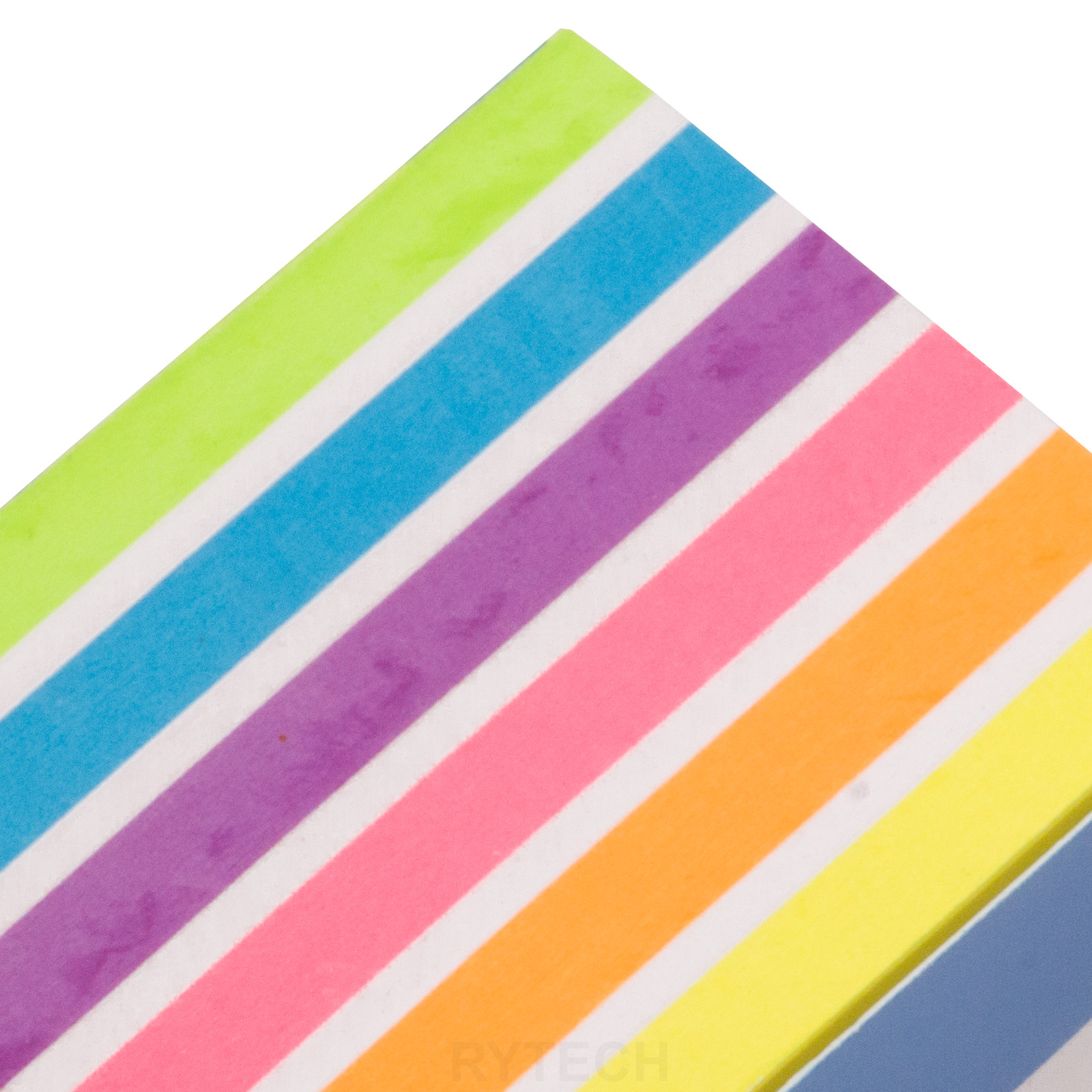 Neon & Pastel 76mm x 76mm Square Sticky Notes Colour Paper Memo Cube ...