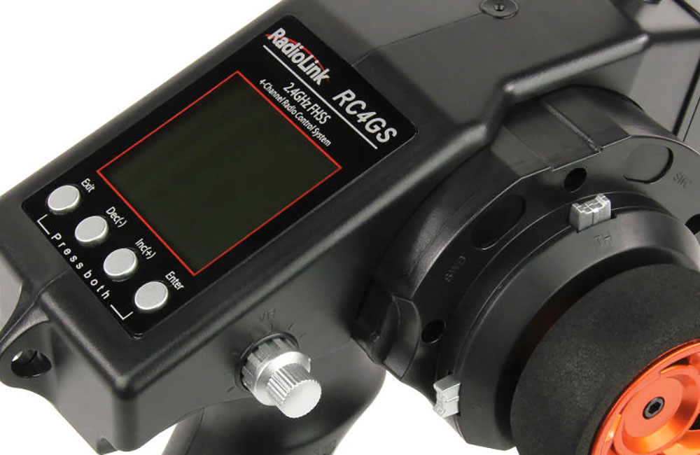 RC4GS-V2 2.4GHz 4-Channel Steerwheel Transmitter with 1x R6FG-V3 (Gyro ...