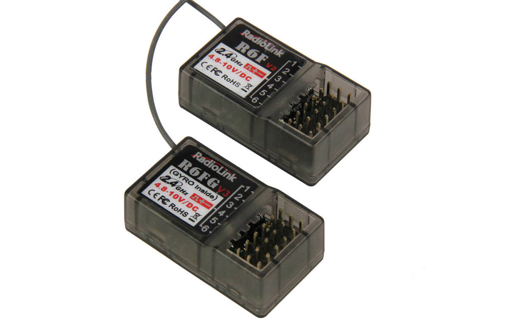 RC4GS-V2 2.4GHz 4-Channel Steerwheel Transmitter with 1x R6FG-V3 (Gyro ...