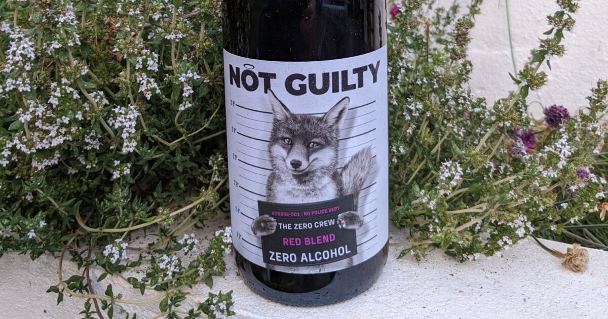 Alcohol Change UK | Not Guilty Red Blend | Alcohol-free drink review