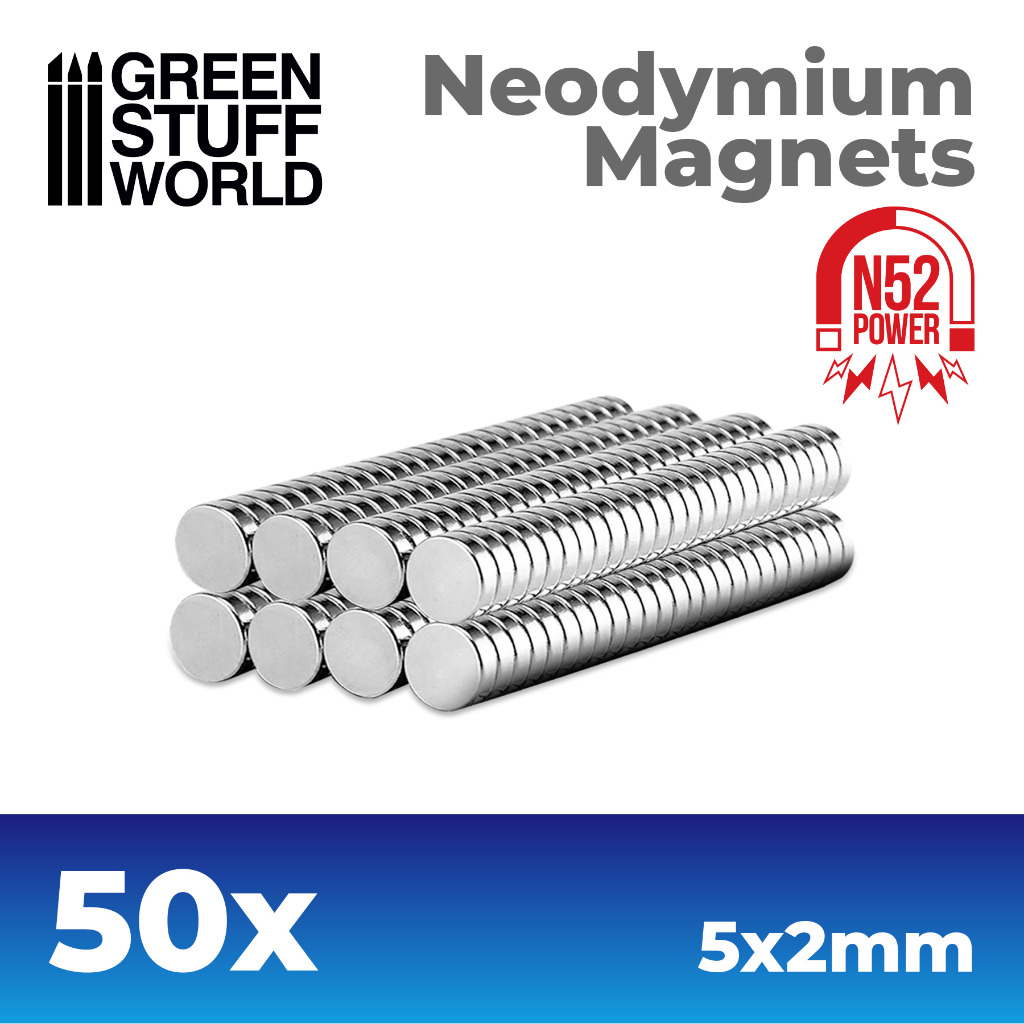 Discount Neodymium Magnets 5x2mm - 50 units (N52) | The Outpost