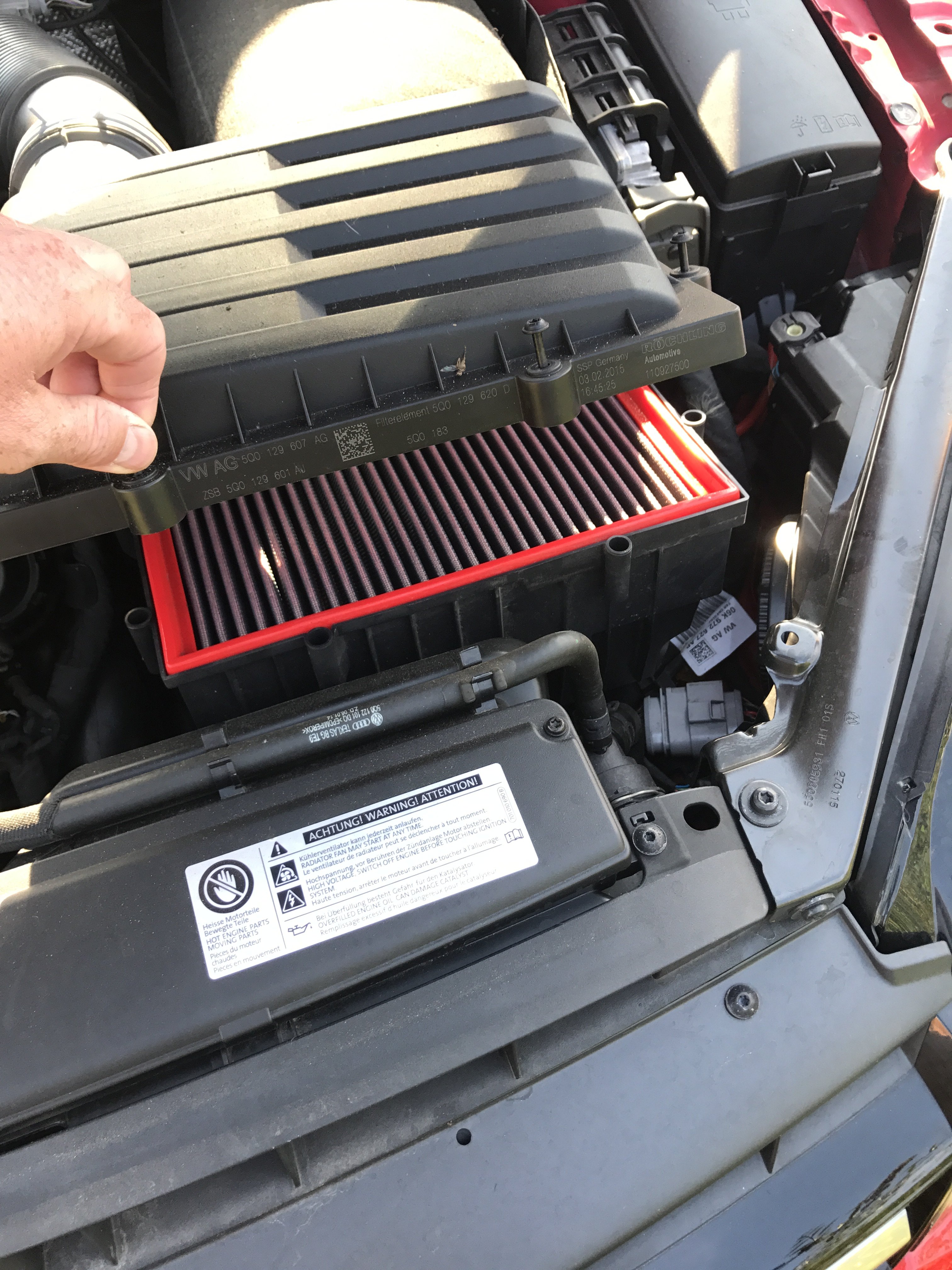 Panel filter - Modifying your Golf R MK7 - VWROC - VW R Owners Club