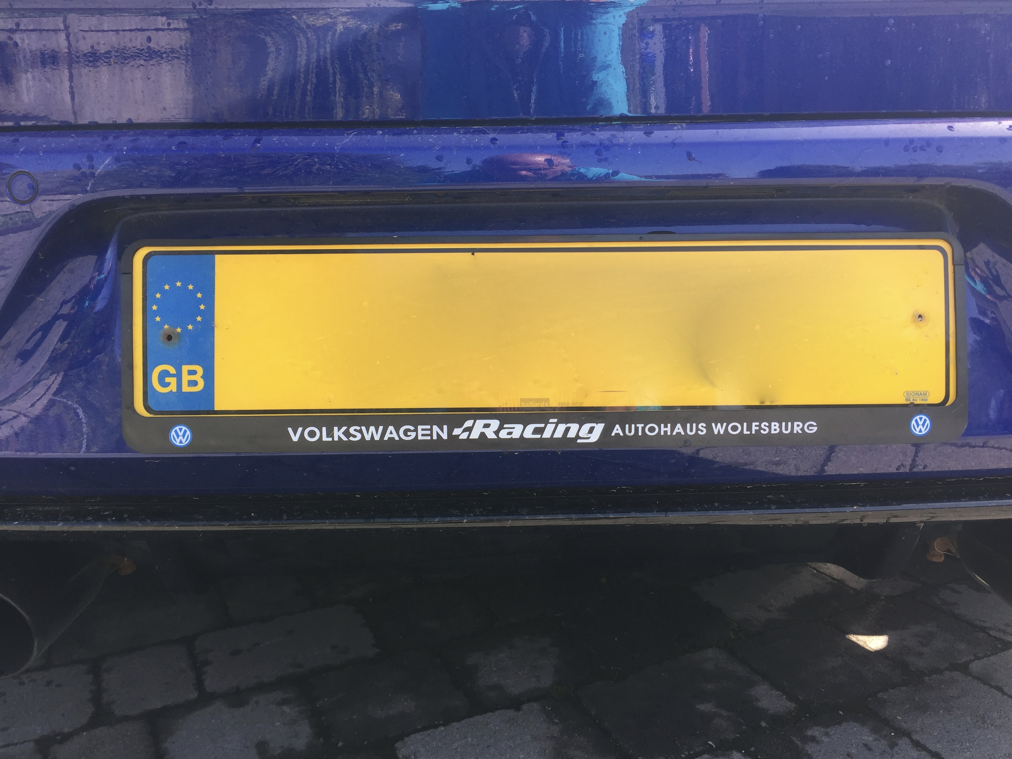 Number Plate Holder - VW Golf R MK7 Chat - VWROC - VW R Owners Club