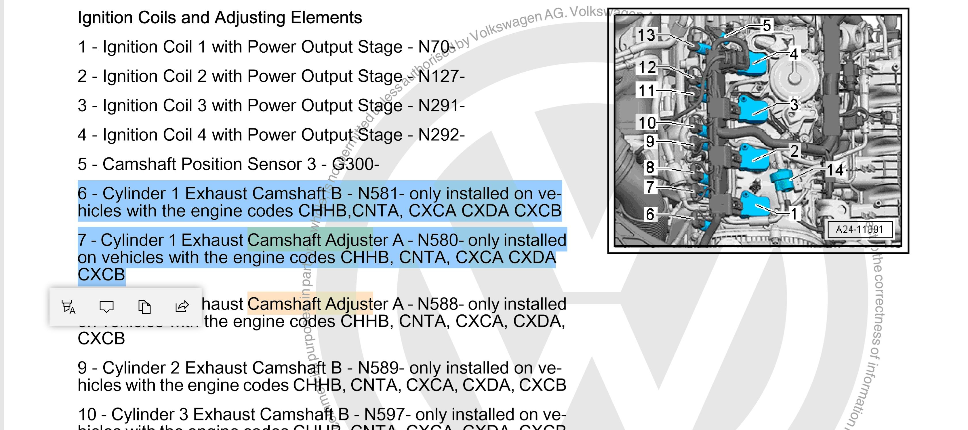 Camshaft timing error - VW Golf R MK7 Chat - VWROC - VW R Owners Club