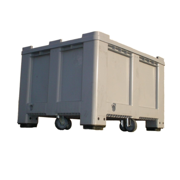 CONTENTOR PLÁSTICO LISO COM RODAS ND - CHAVE VERTICAL