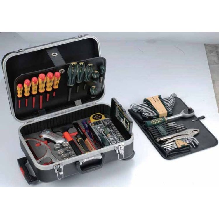 MALA DE FERRAMENTAS COM RODAS FORCE - CHAVE VERTICAL