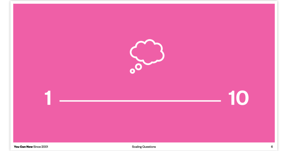 Experiment with a 'Scaling Question' to better connect, learn… | YCN